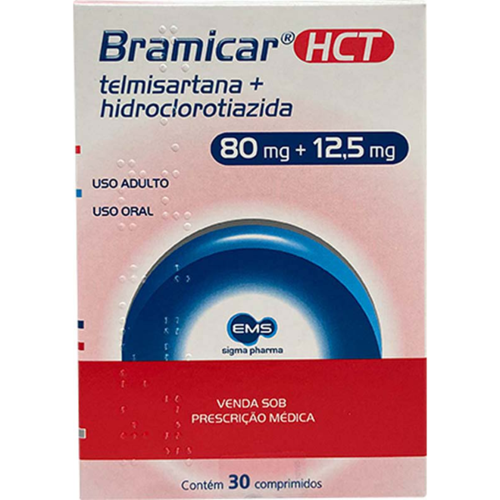 BRAMICAR HCT 80MG+12,5MG 30 COMPRIMIDOS - EMS SIGMA PHARMA LTD