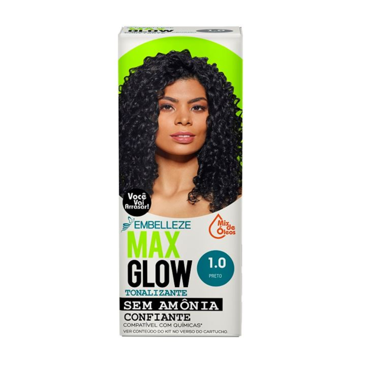 TONALIZANTE 1.0 PRETO MAX GLOW - PERFUMARIA MARCIA