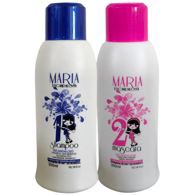 KIT SHAMPOO + MÁSCARA REDUTORA JAPONESA MARIA ESCANDALOSA 300ML ...