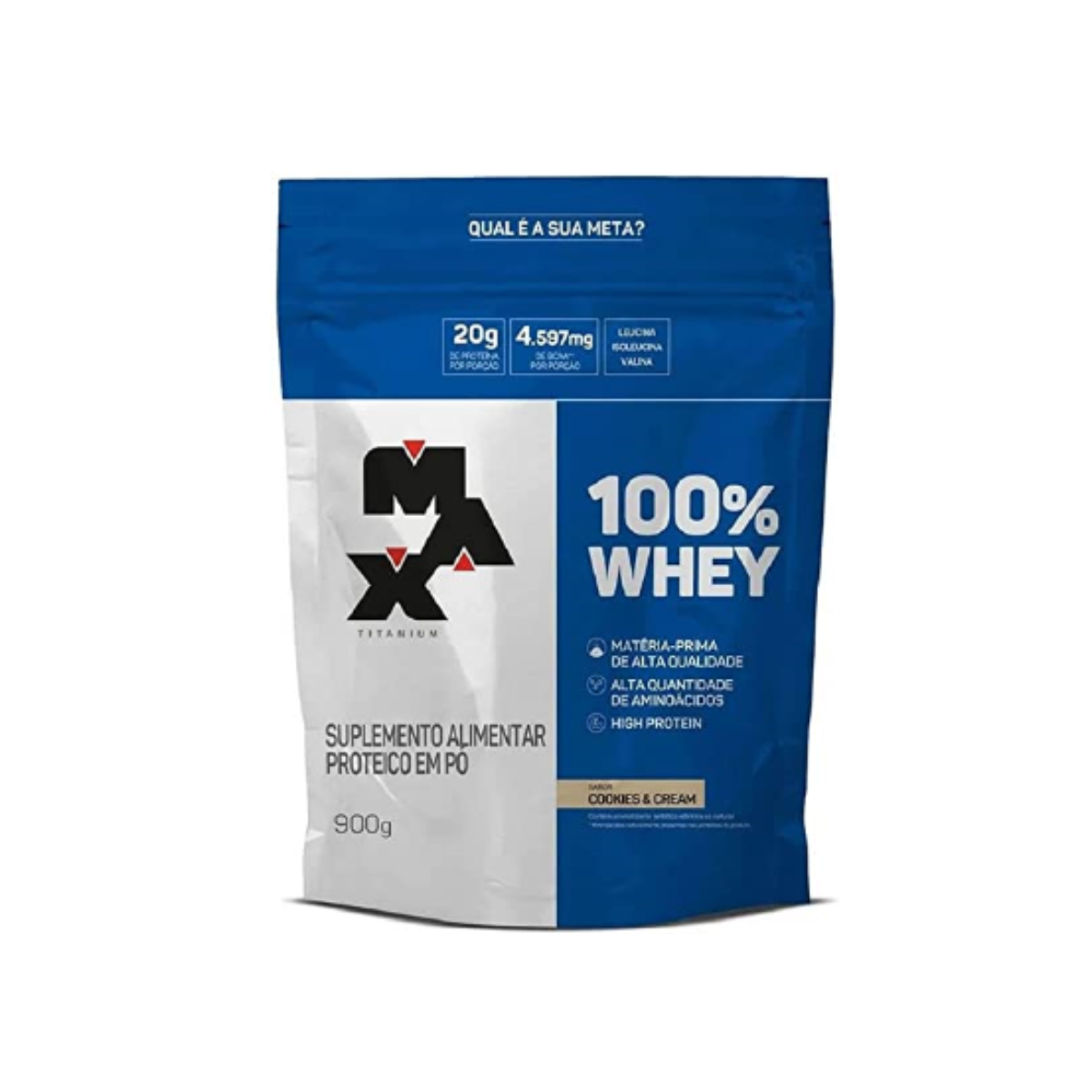 WHEY PROTEIN MAX TITANIUM 100% WHEY COOKIES & CREAM REFIL 900G - SUPLEY ...