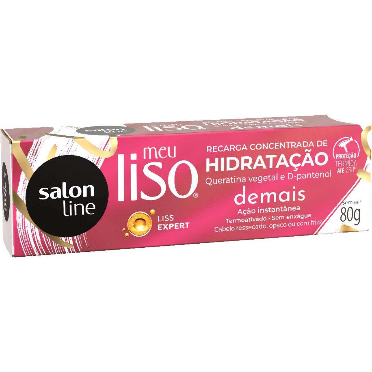 RECARGA DE QUERATINA CONCENTRADA SALON LINE HIDRATACÃO 80G - DEVINTEX ...