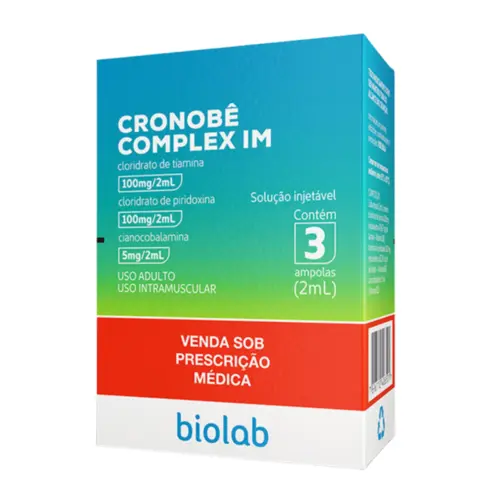 CRONOBE COMPLEX INJETÁVEL C/3 AMPOLAS - BIOLAB SANUS FARMACE