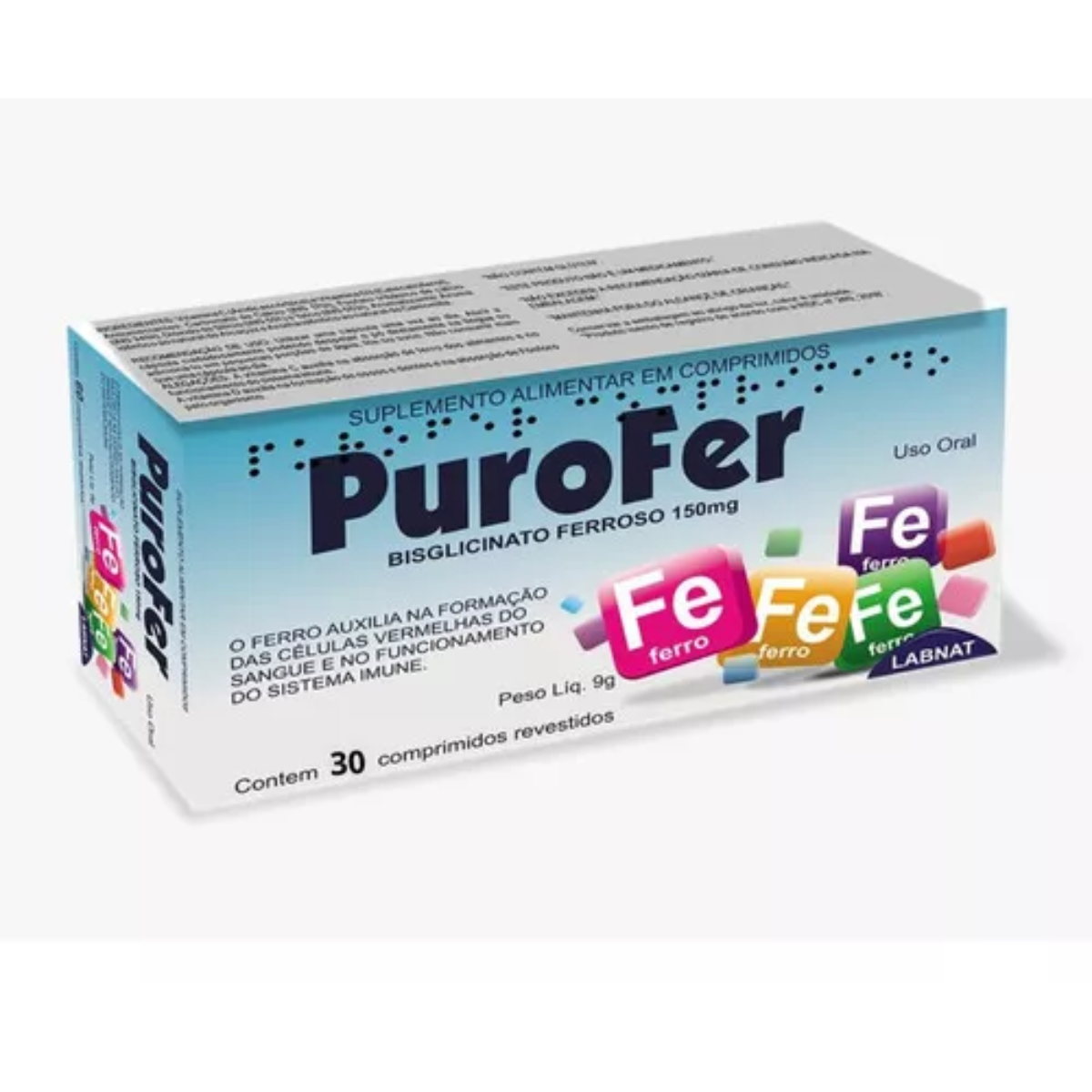 PUROFER 150MG 30COMPRIMIDOS REVESTIDOS - UNICORP IND. E COMERCIO LTDA