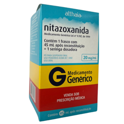 NITAZOXANIDA 20MG/ML SUSPENSÃO 45ML - ALTHAIA S.A. INDUSTR