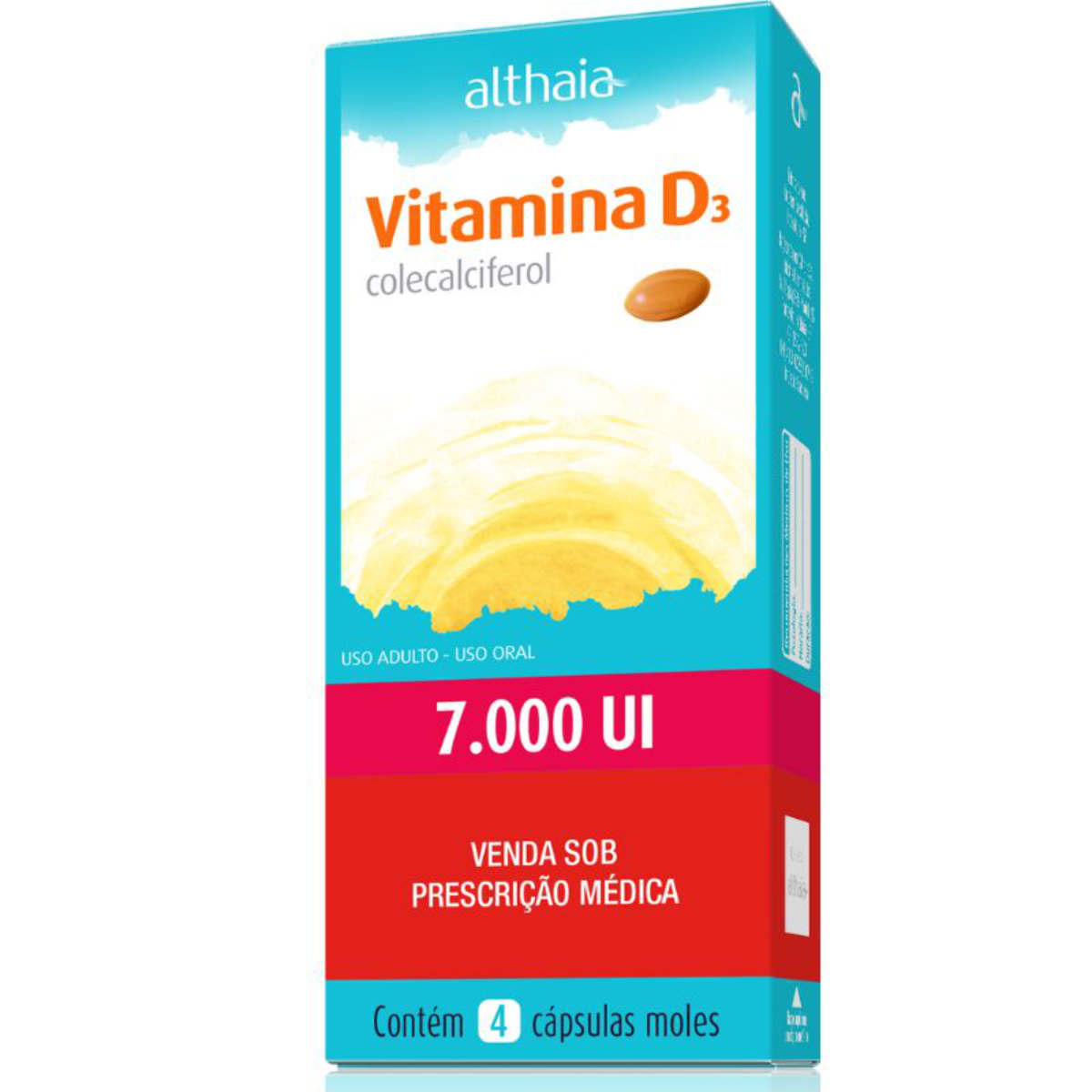 VITAMINA D 7000UI C/4 CÁPSULAS - ALTHAIA S.A. INDUSTR