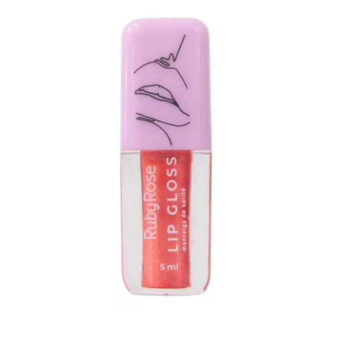 LIP GLOSS RUBY ROSE FLAME 5ML - RUBI ARTIGOS DE BELEZA LTDA