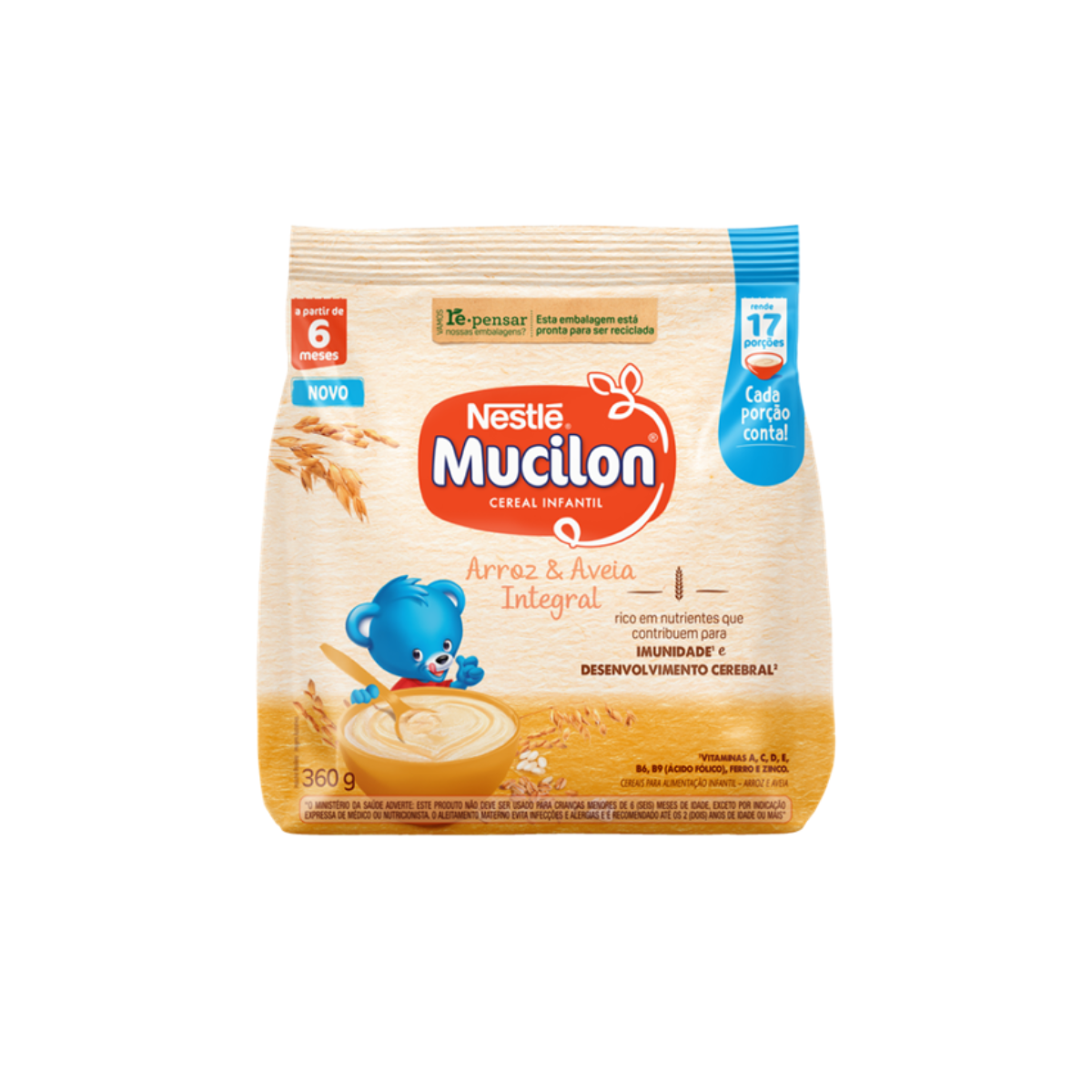 NESTLE MUCILON 360G ARROZ E AVEIA - NESTLE BRASIL LTDA.