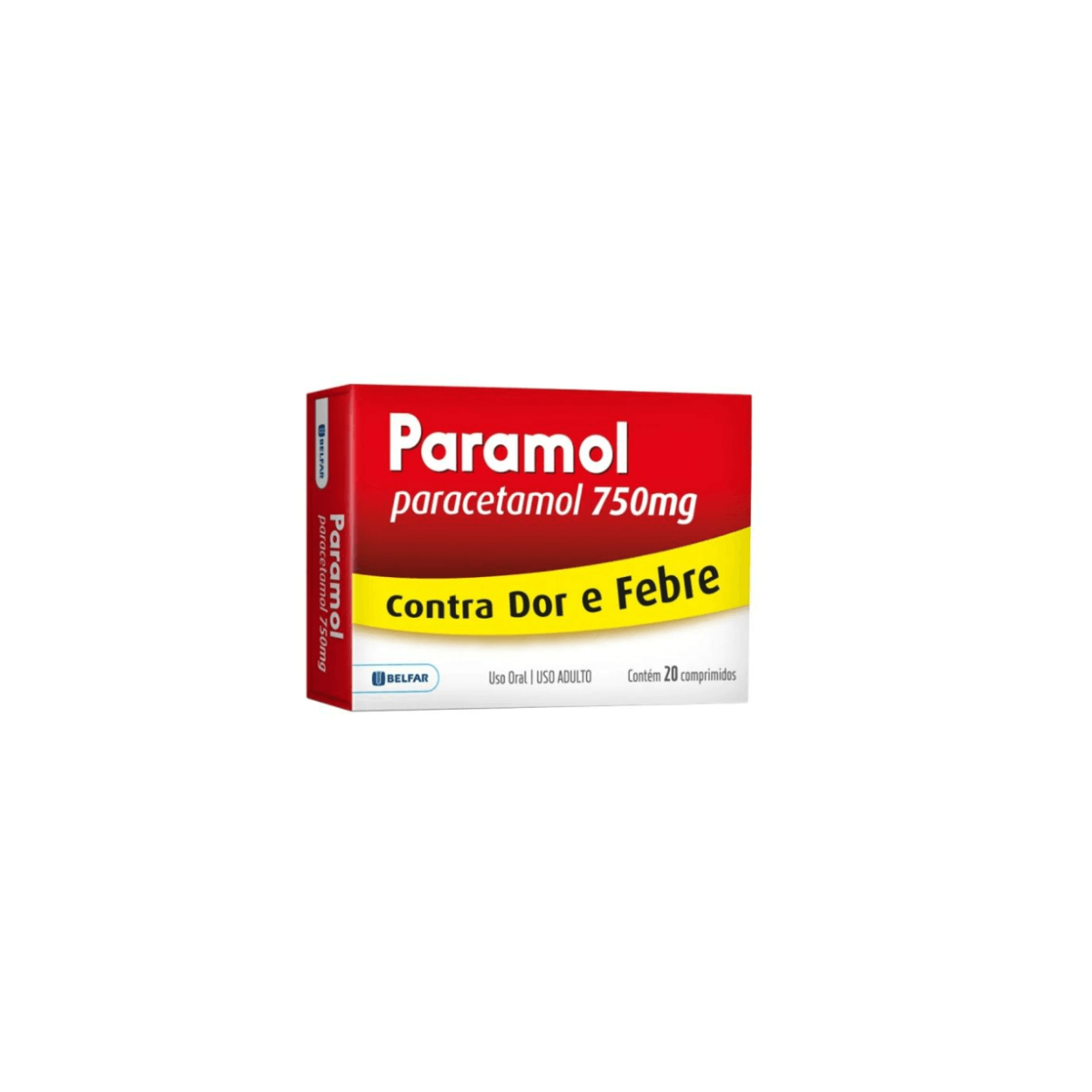 PARACETAMOL 750MG C/20 COMPRIMIDOS - BELFAR LIMITADA