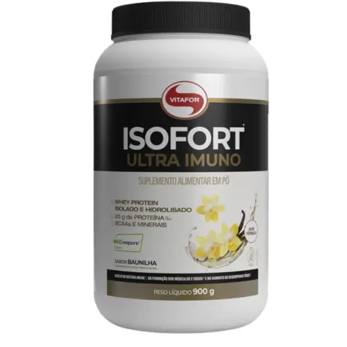 ISOFORT ULTRA IMUNO BAUNILHA VITAFOR 900G - VIDA FORTE NUTRIENTE