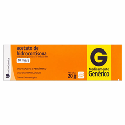 ACETATO DE HIDROCORTISONA 10MG/G CREME DERMATOLÓGICO 20G UNIÃO QUÍMICA ...