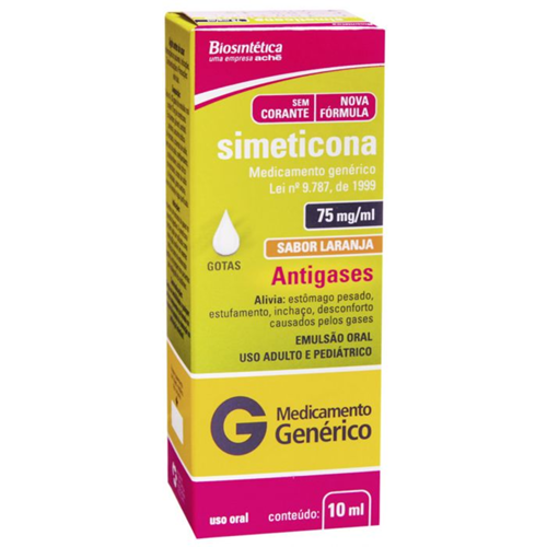 SIMETICONA 75MG/ML GOTAS 10ML BIOSINTÉTICA - BIOSINTETICA FARMACE