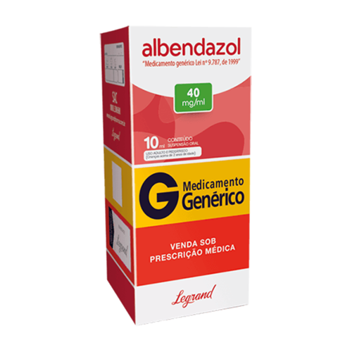ALBENDAZOL 40MG/ML SUSPENSÃO 10ML LEGRAND - LEGRAND PHARMA INDUS