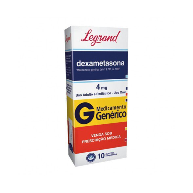 DEXAMETASONA 4MG C/10 COMPRIMIDOS LEGRAND - LEGRAND PHARMA INDUS