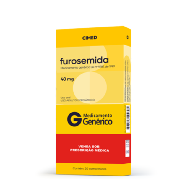 FUROSEMIDA 40MG C/20 COMPRIMIDOS CIMED - CIMED INDUSTRIA DE M
