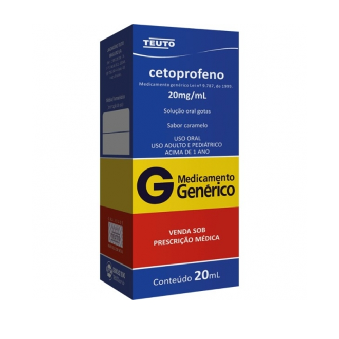 CETOPROFENO 20MG/ML SOLUÇÃO ORAL20ML TEUTO - TEUTO BRASILEIRO S