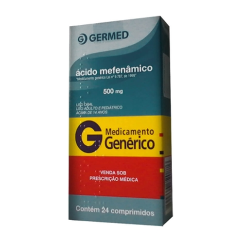 ÁCIDO MEFENÂMICO 500MG C/24 COMPRIMIDOS GERMED - GERMED FARMACEUTICA