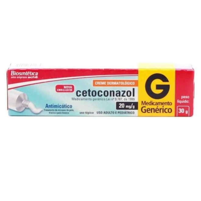 CETOCONAZOL 20MG/G CREME DERMATOLÓGICO BIOSINTÉTICA 30G - BIOSINTETICA ...