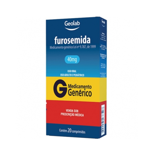 FUROSEMIDA 40MG C/20CPR - GEOLAB INDUSTRIA FAR