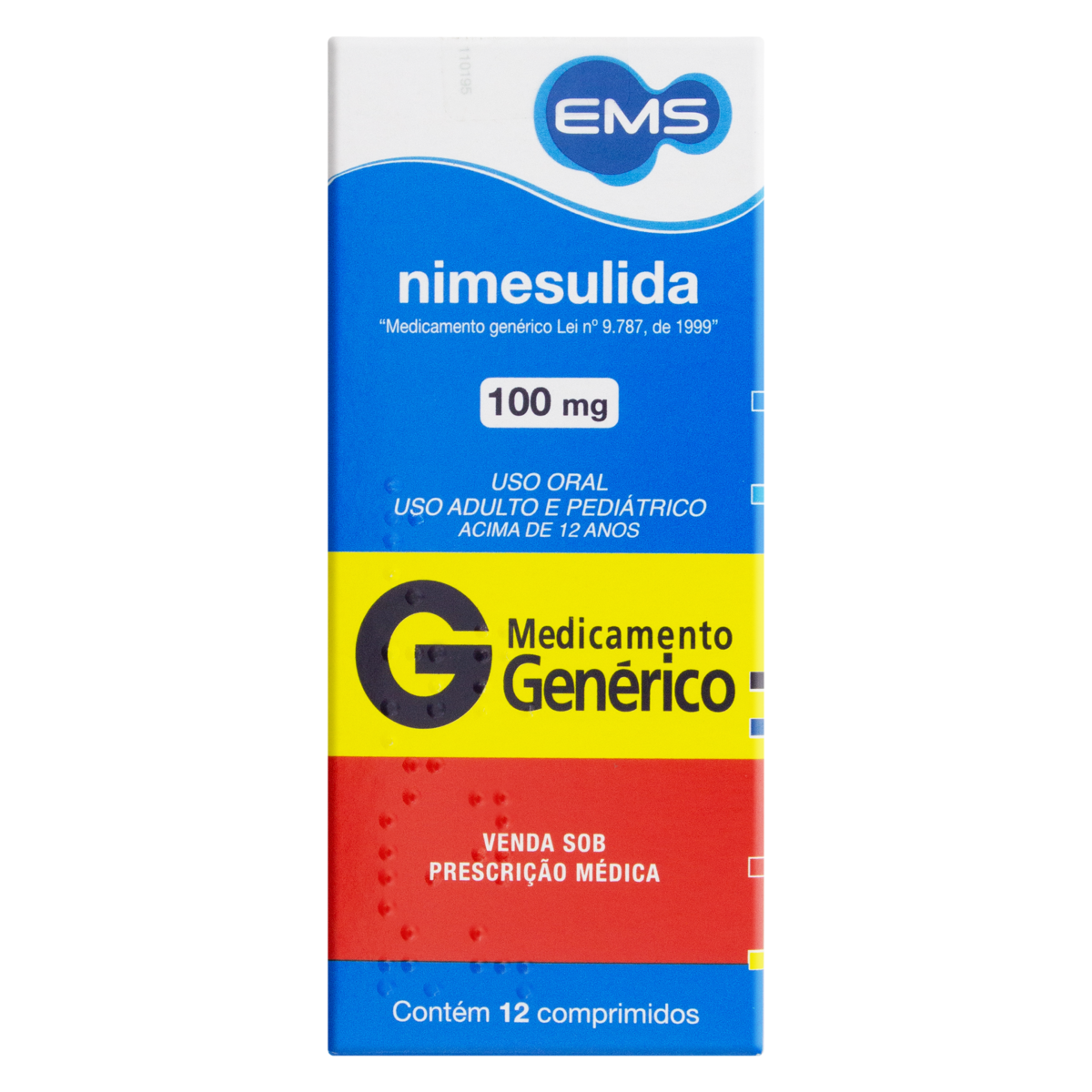 NIMESULIDA 100MG C/12 COMPRIMIDOS EMS - EMS S/A GENERICOS
