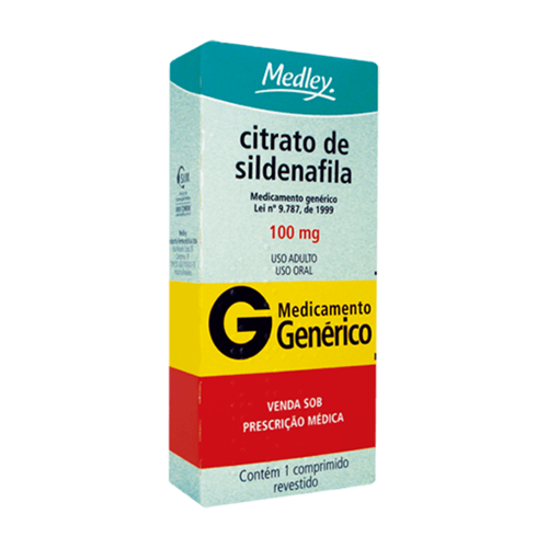 CITRATO DE SILDENAFILA 100MG C/1 COMPRIMIDO REVESTIDO MEDLEY - MEDLEY ...