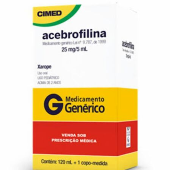ACEBROFILINA 25MG/5 ML XAROPE PEDIÁTRICO 120ML CIMED - CIMED INDUSTRIA DE M