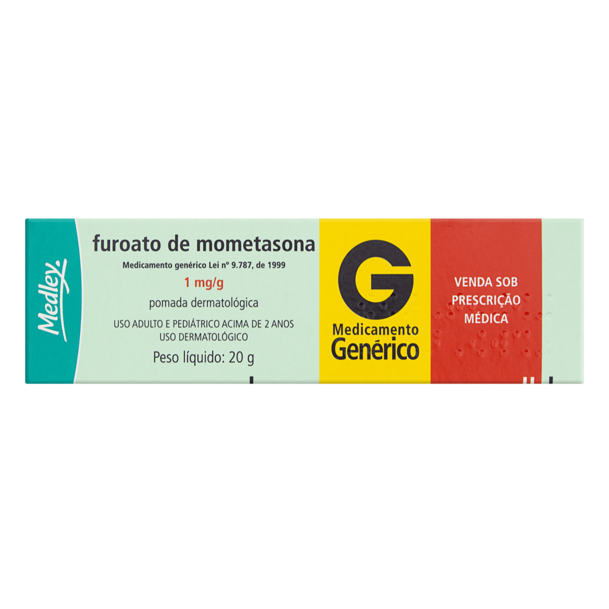 FUROATO DE MOMETASONA 1MG/G POMADA DERMATOLÓGICO 20G MEDLEY - MEDLEY ...