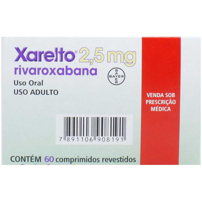 XARELTO 2,5MG C/60 COMPRIMIDOS - BAYER RX