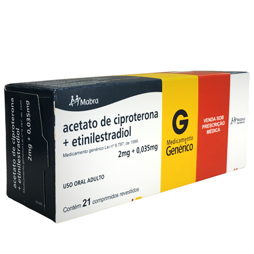 ACETATO DE CIPROTERONA 2MG + ETINILESTRADIOL 0,035MG C/21 COMPRIMIDOS ... ACETATO DE CIPROTERONA 2MG + ETINILESTRADIOL 0,035MG C/21 COMPRIMIDOS ...