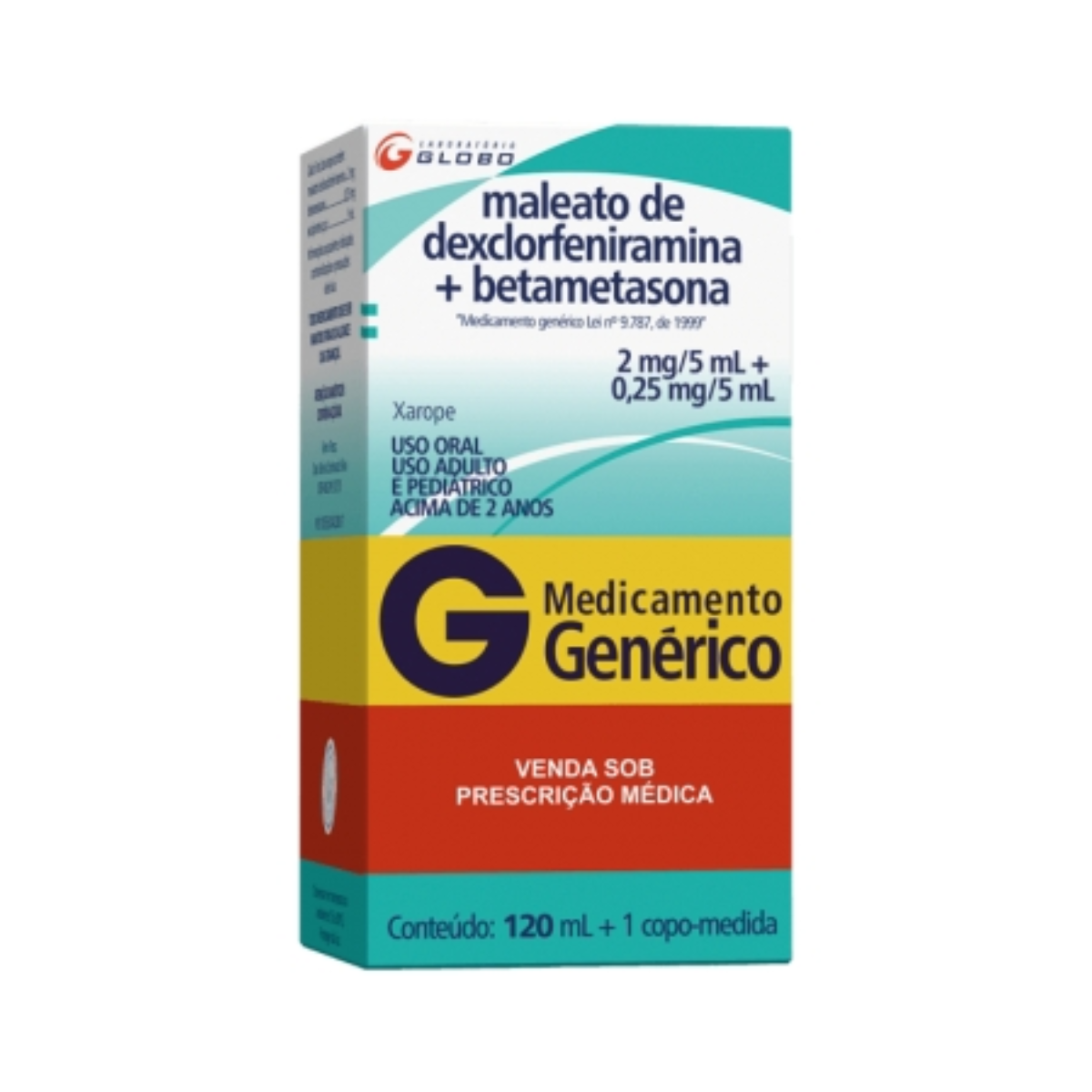 MALEATO DE DEXCLORFENIRAMINA 2MG/5ML + BETAMAMETASONA 0,25MG/ML XAROPE ...