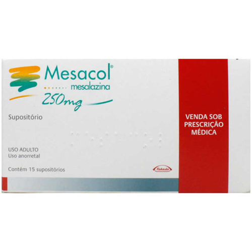 MESACOL 250MG C/15 SUPOSITÓRIOS - TAKEDA PHARMA LTDA.