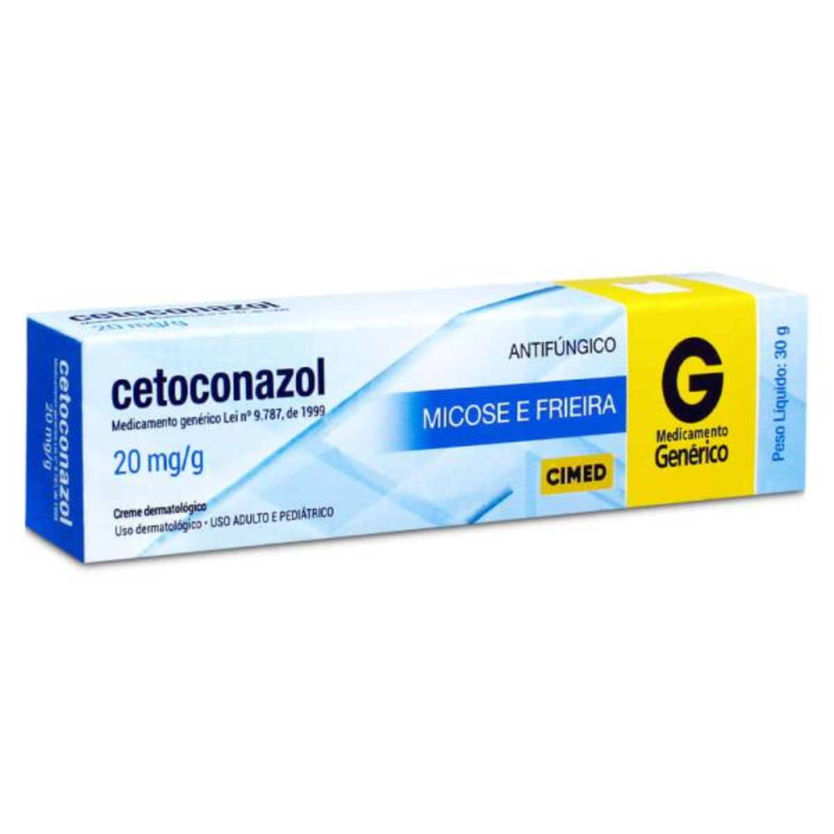 CETOCONAZOL 20MG/G CREME DERMATOLÓGICO 30G CIMED - CIMED INDUSTRIA DE M