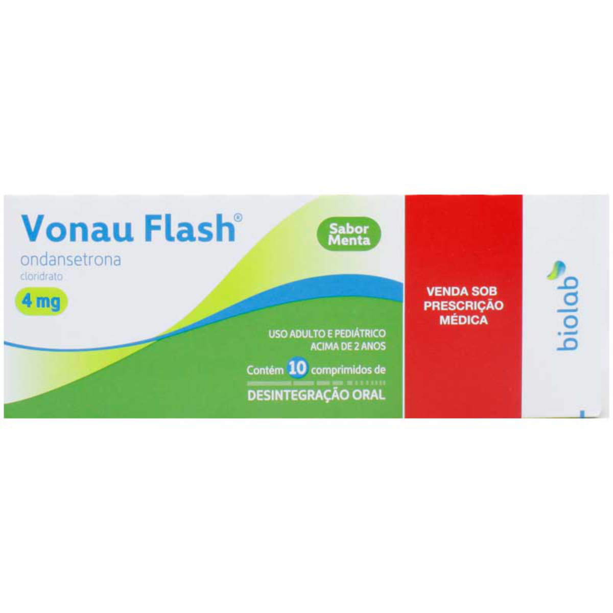VONAU FLASH 4MG MENTA C/10 COMPRIMIDOS - BIOLAB SANUS FARMACE