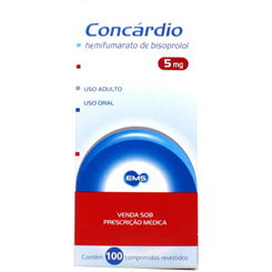 CONCÁRDIO 5MG C/100 COMPRIMIDOS - EMS SIGMA PHARMA LTD