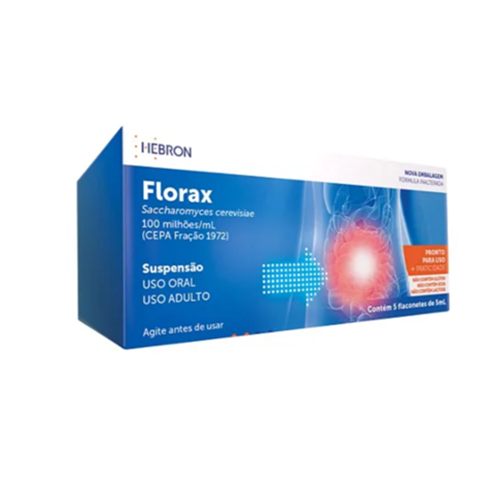 FLORAX PEDIÁTRICO 5 FLACONETES 5ML - HEBRON
