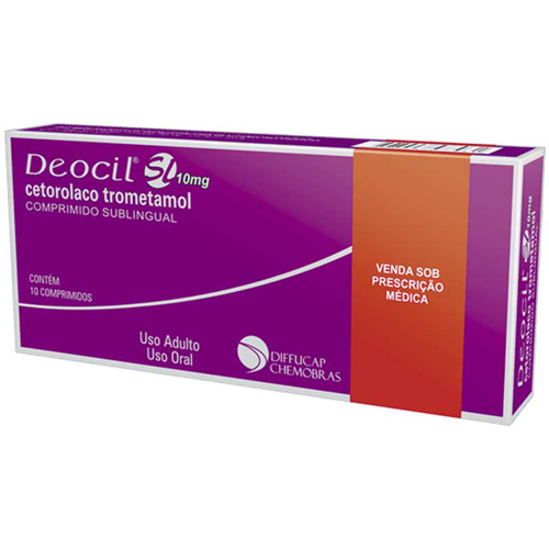 DEOCIL SL 10MG C/10 COMPRIMIDOS - DIFFUCAP-CHEMOBRAS Q