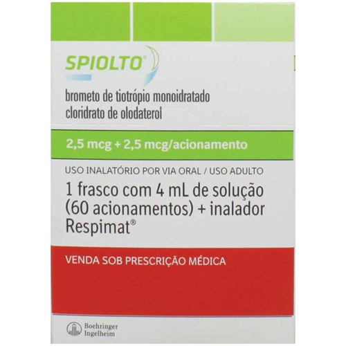 SPIOLTO 2,5MCG + 2,5MCG SOLUÇÃO 4ML - BOEHRINGER INGELHEIM