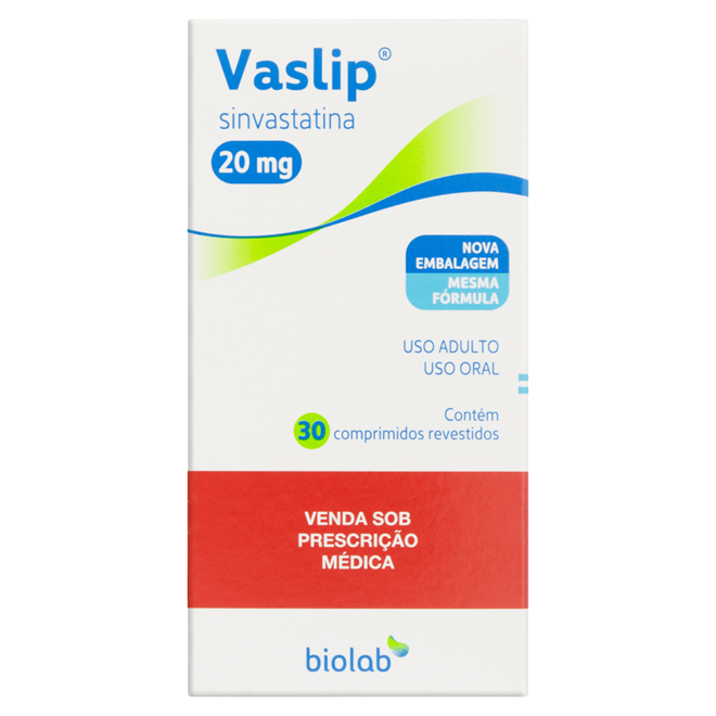 VASLIP 20MG C/30 COMPRIMIDOS REVESTIDOS - BIOLAB SANUS FARMACE