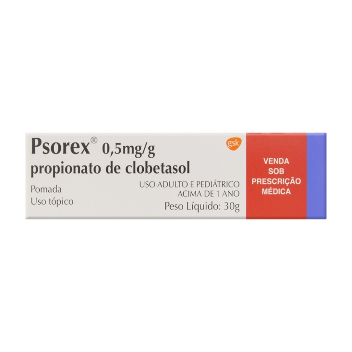 PSOREX 0,5MG/G POMADA DERMATOLÓGICA 30G - GLAXOSMITHKLINE RX