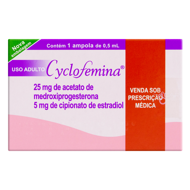 CYCLOFEMINA SUSPENSÃO INJETÁVEL 1 AMPOLA - MILLET ROUX