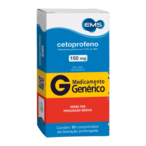CETOPROFENO 150MG C/10 COMPRIMIDOS DE LIBERACÃO PROLONGADA EMS - EMS S ...