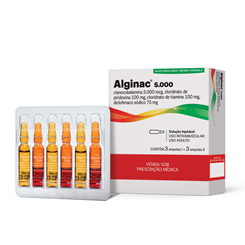 ALGINAC 5.000 SOLUÇÃO INJETÁVEL C/6 AMPOLAS - PROCTER FARMA
