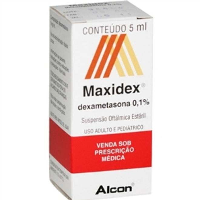 MAXIDEX 0,1% SOLUÇÃO OFTÁLMICA 5ML - NOVARTIS BIOCIENCIAS