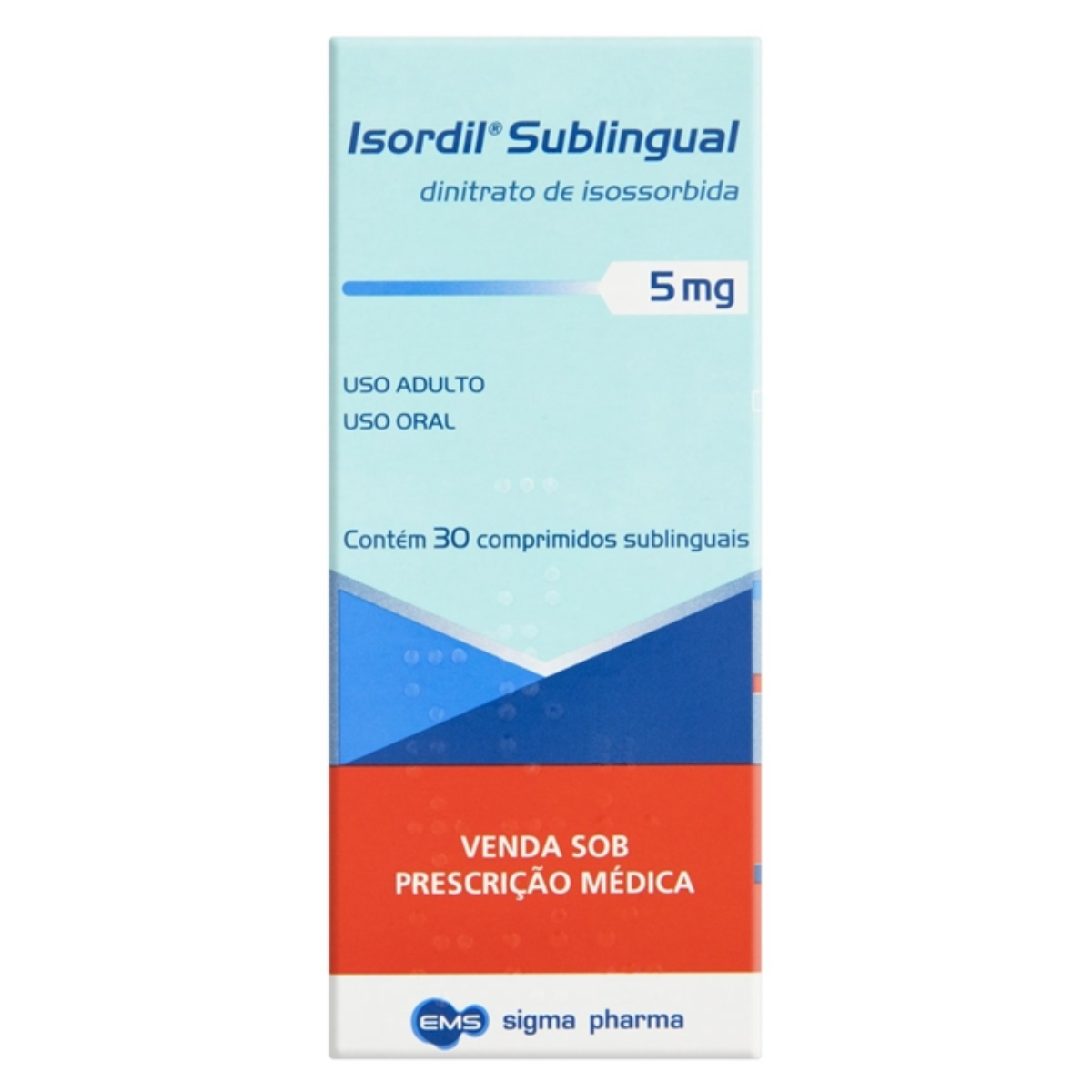 ISORDIL 5MG SUBLINGUAL C/30 COMPRIMIDOS - EMS SIGMA PHARMA LTD
