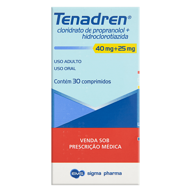 TENADREN 25MG + 40 MG C/ 30 COMPRIMIDOS - EMS SIGMA PHARMA LTD