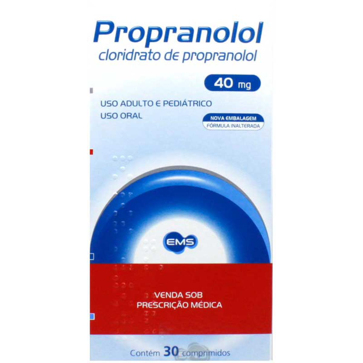 PROPRANOLOL 40MG C/30 COMPRIMIDOS - EMS SIGMA PHARMA LTD