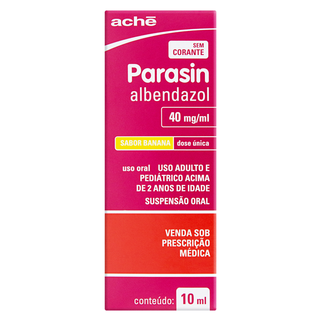 PARASIN 40MG/ML SUSPENSÃO 10ML - ACHE LABORATORIOS FA