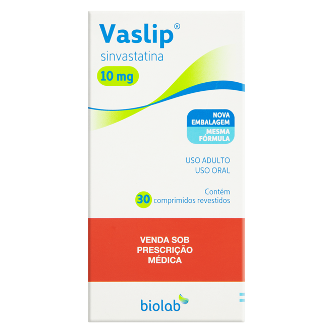 VASLIP 10MG C/30 COMPRIMIDOS REVESTIDOS - BIOLAB SANUS FARMACE