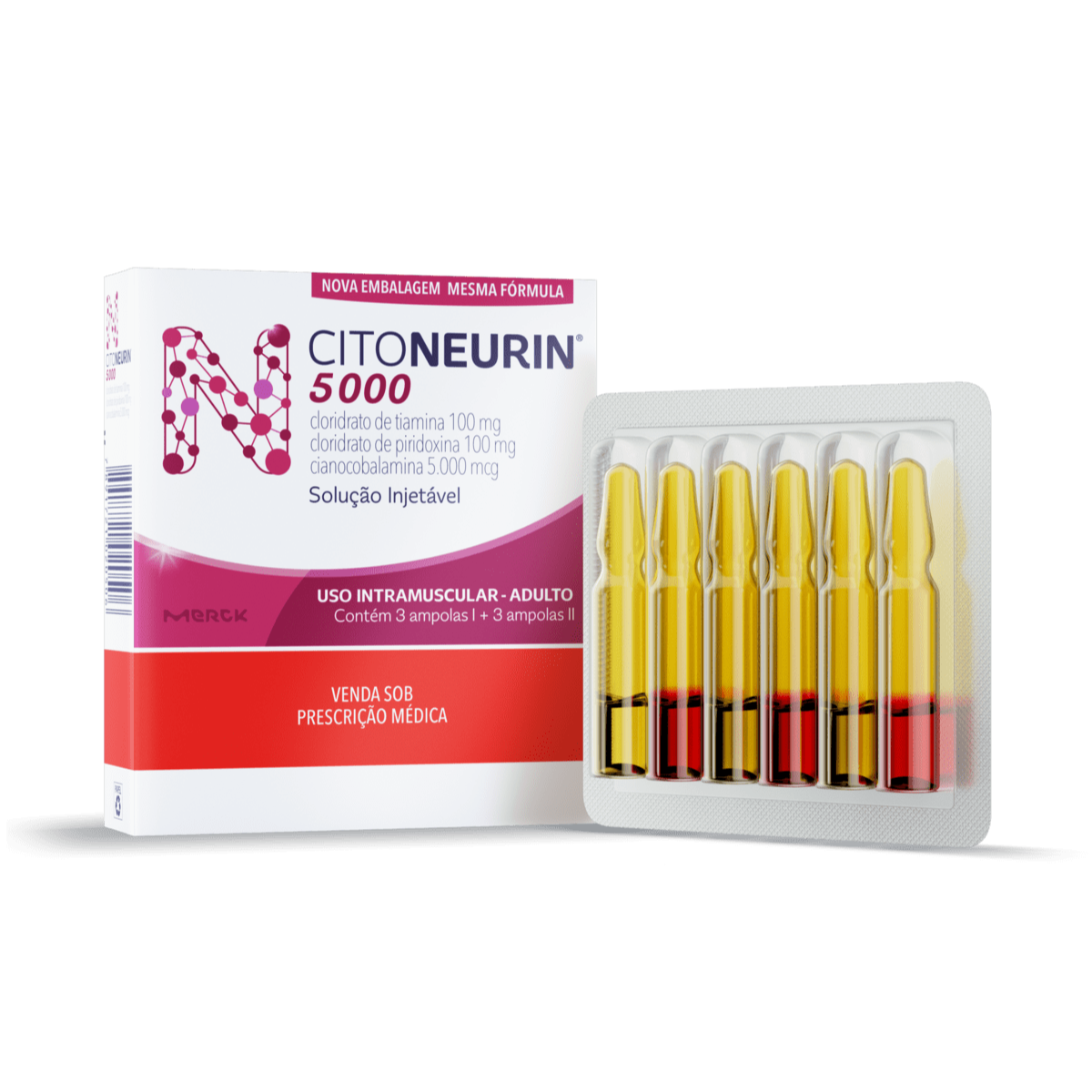 CITONEURIN 5000 INJETÁVEL C/3 AMPOLAS - PROCTER FARMA