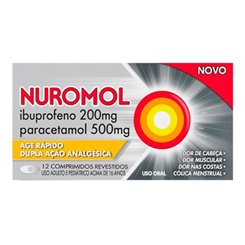 NUROMOL 200MG + 500MG C/12 COMPRIMIDOS REVESTIDOS - RECKITT BENCKISER
