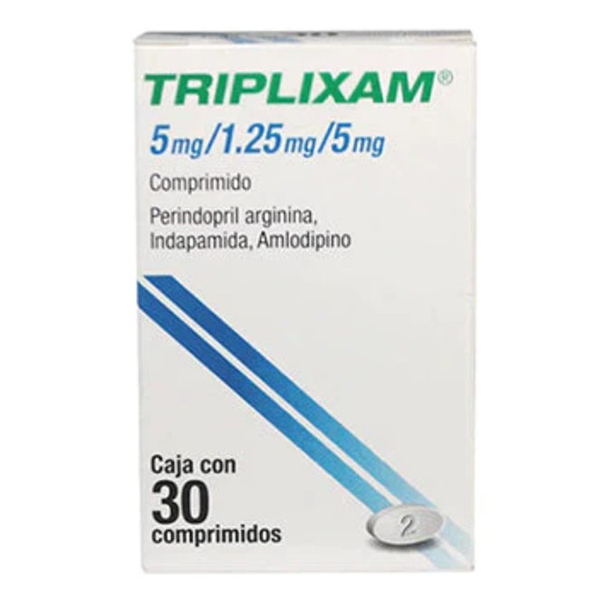 TRIPLIXAM 5MG + 1,25MG + 5MG C/30COMPRIMIDOS - SERVIER DO BRASIL